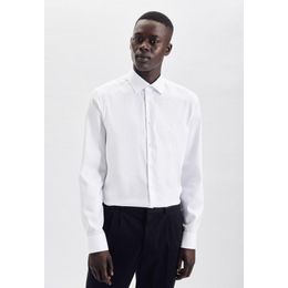 Seidensticker Herren Businesshemd "Slim", wei&szlig;, Gr. 37, unifarben, 100% Baumwolle, Hemden, Slim 1/1 Extra lang Kentkragen Uni