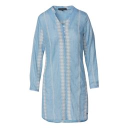 Koroshi Kleid Damen Gr&ouml;&szlig;e 40 hellblau / wei&szlig; Sommerkleid