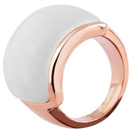 Adelia&acute;s ADELIA ́S Damen Fingerring "Damen Ring aus Edelstahl", 58, Edelstahl, rosa, Edelstahl, Fingerringe