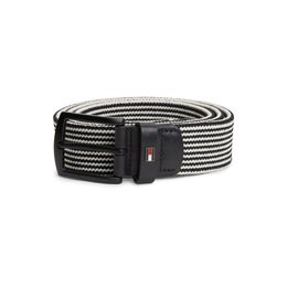 Tommy Hilfiger G&uuml;rtel 'Denton Braided Webbing Elastic' Herren Gr&ouml;&szlig;e 80 navy / wei&szlig;
