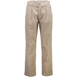 LINDBERGH Herren Cordhose "Cordhose Wide Fit", beige, Gr. S, unifarben, Obermaterial: 98% Baumwolle, 2% Elasthan, Hosen