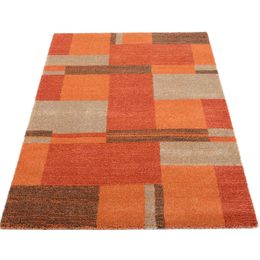 Teppich, B:80cm H:20mm L:200cm, orange, OCI DIE TEPPICHMARKE, Polypropylen (PP), Wohnzimmer, Teppiche, "CASTLE BEPPO, auch als L&auml;ufer erh&auml;ltlich",