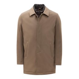 RICANO Herren Kurzmantel "Mantel Claudio", beige, Gr. S, Obermaterial: 47% Polyamid PA. 35% Polyester PES. 18% Elasthan EL. Futter: 100% Polyester
