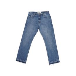 2Y STUDIOS Herren Bequeme Jeans "2Y Studios 2Y Arun Open Hem Straight", blau, Gr. 28, unifarben, 100% Baumwolle, Jeans