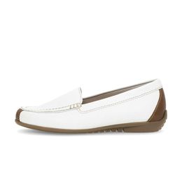 Gabor Damen Mokassin "Mokassin", Gr. 36wei&szlig;, Schuhe