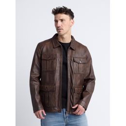 JCC Herren Lederjacke "31025218", braun, Gr. 54, Obermaterial: 100% Rindleder. Futter: 100% Baumwolle. &Auml;rmelfutter: 100% Polyester. Taschenfutter: