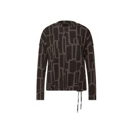 Street One Langarmshirt in darkest brown | Gr.: 40