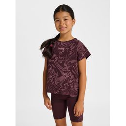 Hummel T-Shirt Hmljr Aop Lebensstil M&auml;dchen in WINETASTING | Gr.: 164