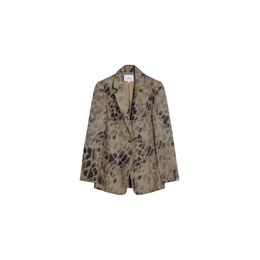 Scalpers Print Linen Blazer ' ' Damen Gr&ouml;&szlig;e 42 khaki