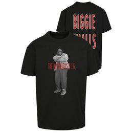 Herren T-Shirt "Upscale by Mister Tee Herren Biggie Smalls Concrete Oversize Tee", schwarz, Gr. S, UPSCALE BY MISTER TEE, unifarben, 100% Baumwolle,