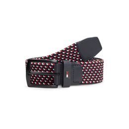Tommy Hilfiger Belt 'Denton Braided Webbing Elastic' male size 100 Dark blue / Red / White