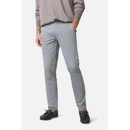 MEYER Herren Chinos "M5 Move 9-6196"grau, Gr. 34, unifarben, 68% Polyester, 28% Viskose, 4% Elasthan, Hosen, in Regular Fit, M5 Serie