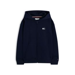 Tommy Hilfiger Sweatshirt 'Tonal Flag Logo Zip-thru' Jungen Gr&ouml;&szlig;e 110 marine