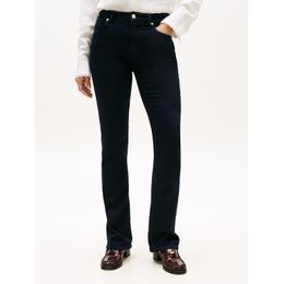 Tommy Hilfiger Damen Bootcut-Jeans "DNM BOOTCUT RW", blau, Gr. 31, Abriebeffekte, Denim/Jeans, Obermaterial: 61% Baumwolle, 35% Lyocell, 3%