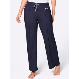 feel good Damen Wellnesshose, Gr. 36, blau, 50% Baumwolle, 50% Polyester, unifarben, Hosen