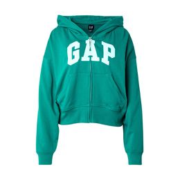 GAP Sweatjacke Damen Gr&ouml;&szlig;e XS smaragd / wei&szlig;