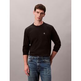 Herren Langarmshirt "LS EASY MONOGRAM TEE", schwarz, Gr. XXL, Calvin Klein Jeans, unifarben, Web, Obermaterial: 100% Baumwolle, Shirts, Mit