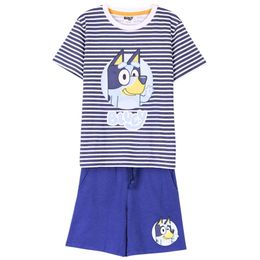 Cerda 2tlg. Outfit T-Shirt & Shorts Bluey in Dunkelblau | Gr.: 110