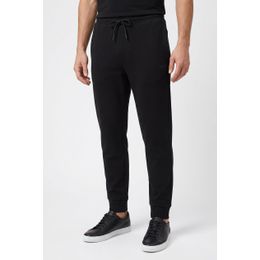 BOSS Green Herren Jerseyhose "Hadiko", schwarz, Gr. XXXL, unifarben, Jersey, Obermaterial: 95% Baumwolle, 5% Elasthan, Hosen, Regul&auml;re Passform mit
