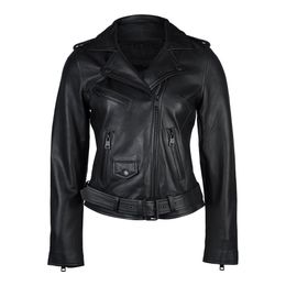 Trueprodigy Lederjacke 'Laura' Damen Gr&ouml;&szlig;e XL schwarz Sommerjacke