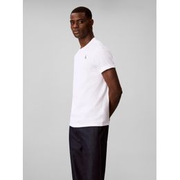 Herren T-Shirt, wei&szlig;, Gr. XXL, Calvin Klein Jeans, unifarben, Jersey, Obermaterial: 100% Baumwolle, Shirts, R&uuml;ckendruck, Regular Fit