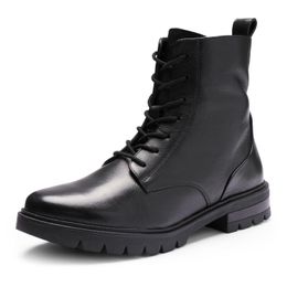 Ara Damen Schn&uuml;rstiefelette "CAMBRIDGE", Gr. 7, schwarz, Glattleder, unifarben, Schuhe, Business Stiefel in Bequemweite G (= weit)
