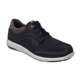 Josef Seibel Herren Schn&uuml;rschuh "Enrico 26, indigo-kombi", Gr. 46, blau, Obermaterial: 80% Rindsleder Leather cow. 20% Textilmaterial TEXMAT., Schuhe