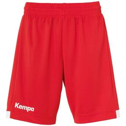 Kempa Damen Shorts "Shorts PLAYER LONG SHORTS WOMEN", rot, Gr. XL, Obermaterial: 100% Polyester PES., Hosen