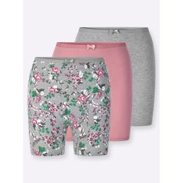 Damen Lange Unterhose, Gr. 44, bunt, 95% Baumwolle, 5% Elasthan, Meliert:5% Elasthan, 11% Polyester, 84% Baumwolle, Unterhosen