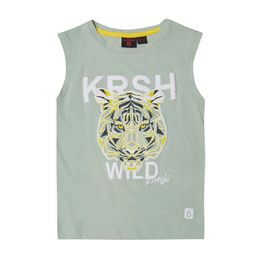 Koroshi Shirt Jungen Gr&ouml;&szlig;e 140 zitrone / pastellgr&uuml;n / schwarz / wei&szlig;