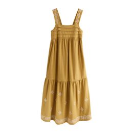 next Kleid Damen Gr&ouml;&szlig;e 48 ecru / honig Sommerkleid