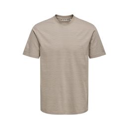 Only & Sons Shirt 'ONSFred' male size XL Greige / White