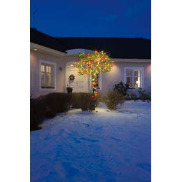 Konstsmide LED-Lichterkette "Weihnachtsdeko aussen", Dioden 80 Stk. Flammen 80 Stk., Gesamtl&auml;nge 10,53m, schwarz, Lichterketten, Micro LED