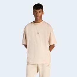 Herren T-Shirt "FUTURE ICONS SMALL LOGO", beige, Gr. L, adidas Sportswear, Obermaterial: 100% Baumwolle, Shirts, sportlicher Stil, mit kleinem