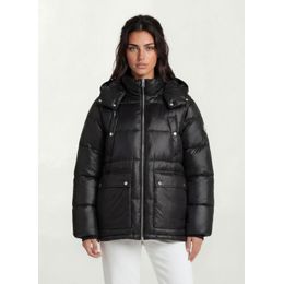 Trueprodigy Damen Winterjacke "Nathan F Kapuze aufgesetzte Taschen", schwarz, Gr. L, Obermaterial: 100% Polyester PES., Jacken