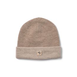 Wheat Jungen Beanie "Wheat Beanie Omalas", beige, Gr. 110, Wolle, M&uuml;tzen