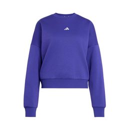 adidas Sportswear Sportsweatshirt 'Essentials' Damen Gr&ouml;&szlig;e XS dunkellila / wei&szlig;