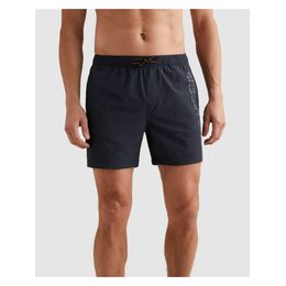 PME-Legend PME LEGEND Herren Badeshorts "AIRFRAME SWIMSHORTS BIG LOGO PRINT", schwarz, Gr. XL, Web, Elasthan, Polyamid, Badehosen