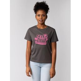 wat? Apparel T-Shirt Self love Club in Grau | Gr.: 44