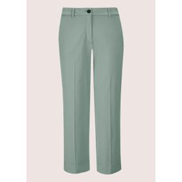 Madeleine Mode MADELEINE Damen Caprihose "Hose Weite 7/8-Hose, B&uuml;gelfalten, Baumwolle", gr&uuml;n, Modern, Gr. 18, Obermaterial: 98% Baumwolle CO (CMIA). 2% Elasthan