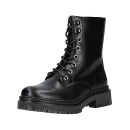 Damen Schn&uuml;rstiefelette "Dockers by Gerli Stiefelette Lederimitat", Dockers by Gerli, Gr. 37, schwarz, Lederimitat, Schuhe