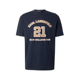 K by KARL LAGERFELD Karl Lagerfeld Shirt male size L Navy / Mocha / White