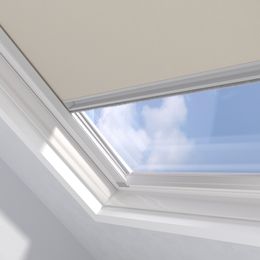 my home Verdunklungsrollo "Sky-Dachfensterrollo", SK08, einseitig verschiebbar, beige, Aluminium, Polyester, Rollos, mit Kassette und Seitenprofilen