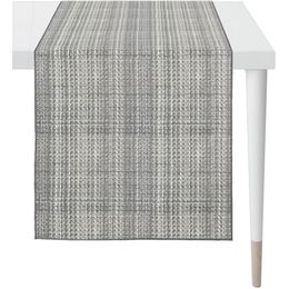 Tischl&auml;ufer Apelt, B:45cm H:0,5mm L:140cm, grau, 90% Polypropylen, 10% Polyester, Tischdecken, "Cona", mit Kettelrand