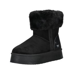 Mustang Shoes Damen Stiefelette "Mustang Shoes Stiefelette Lederimitat/Textil", Gr. 39, schwarz, Lederimitat, Textil, Schuhe