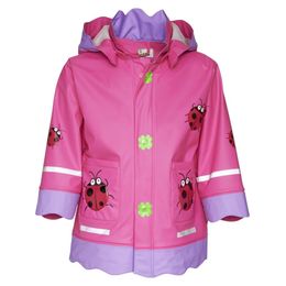 Playshoes Regen-Mantel Gl&uuml;cksk&auml;fer in Pink | Gr.: 140