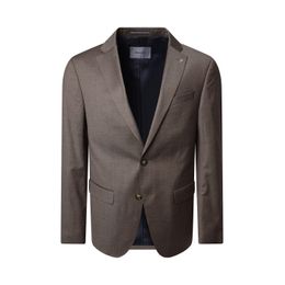 Pierre Cardin Herren Sakko "Alain", braun, Gr. 48, uni, Obermaterial: 98% Wolle WO. 2% Elasthan EL. Futter: 100% Polyester PES. 100% Polyester PES.,