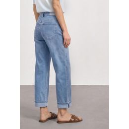 Street One Damen Comfort-fit-Jeans, blau, Gr. 30, unifarben, Jeans, 63% Baumwolle, 25% Polyester, 10% Viskose, 2% Elasthan, Jeans, Middle Waist