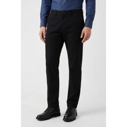 OLYMP Herren Chinohose "HOUSTON", schwarz, Gr. 32, unifarben, Web, Obermaterial: 67% Baumwolle, 24% Lyocell, 7% Polyester, 2% Elasthan, Hosen, modern