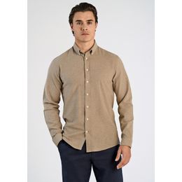 LINDBERGH Herren Flanellhemd "Flanellhemd (Langarm) Relaxed Fit", braun, Gr. XXL, Obermaterial: 100% Baumwolle, Hemden